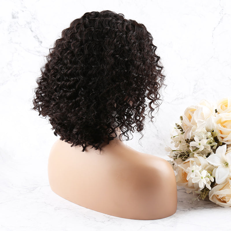 200% Density 13*4 Full Frontal Bob Wig Italian Curl